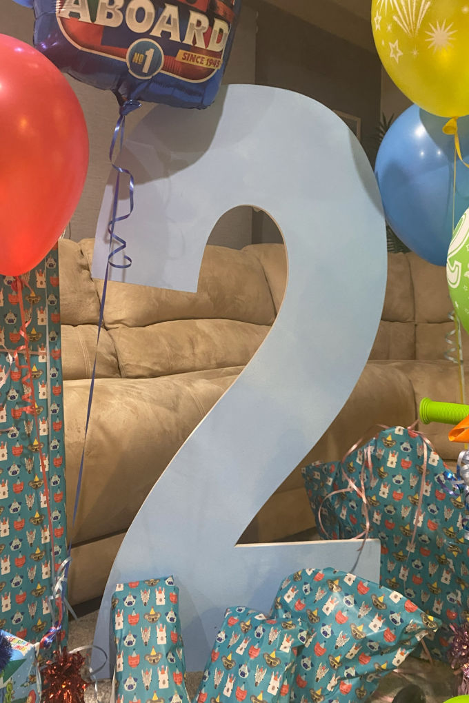 Giant Numbers for Hire - Country Charm Event Hire