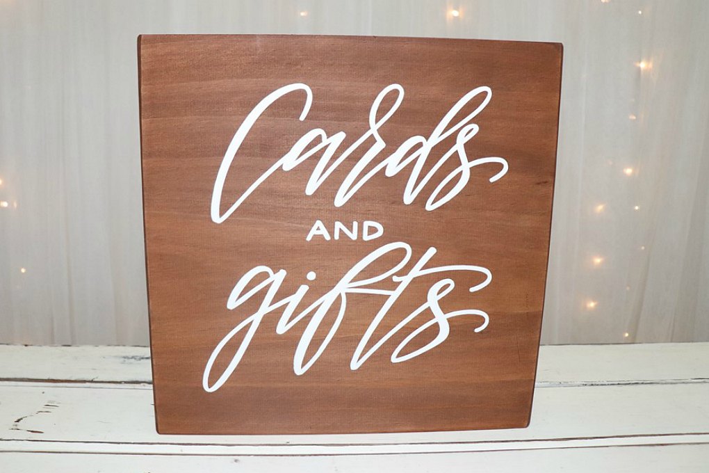 'Cards & Gifts' Wedding Sign | Country Charm Event Hire
