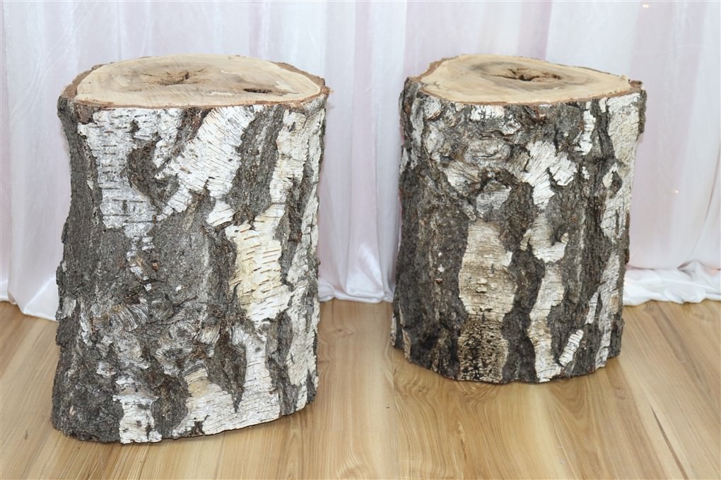 Extra-Large Wooden Stumps | Country Charm Event Hire