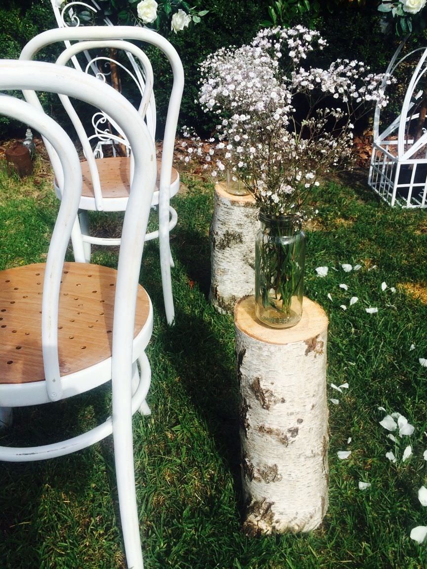 Large Wooden Stumps | Country Charm Event Hire