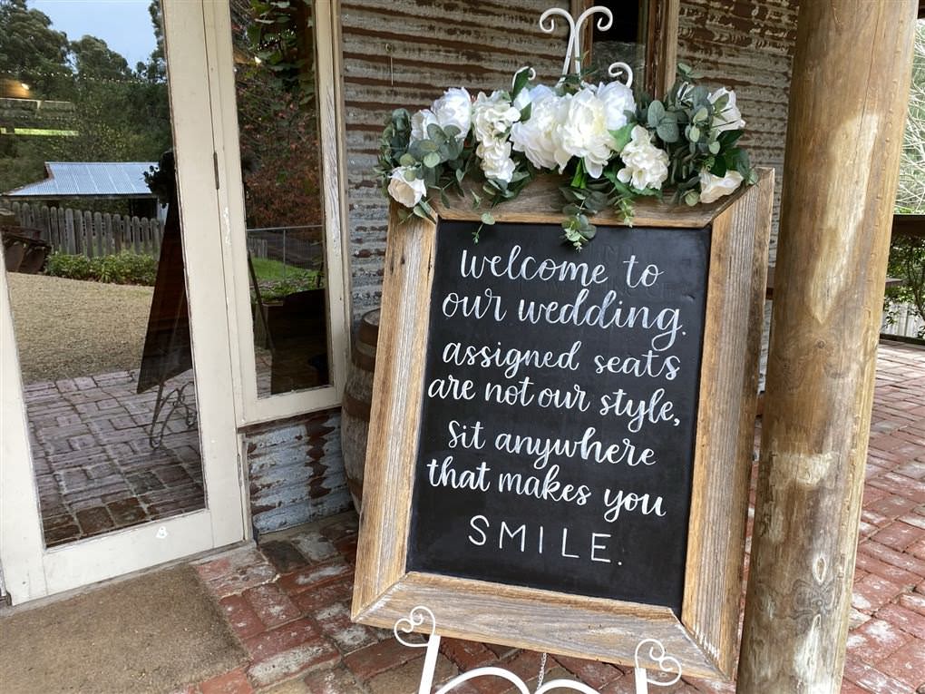 Rustic Frame Blackboard (Large) | Country Charm Event Hire