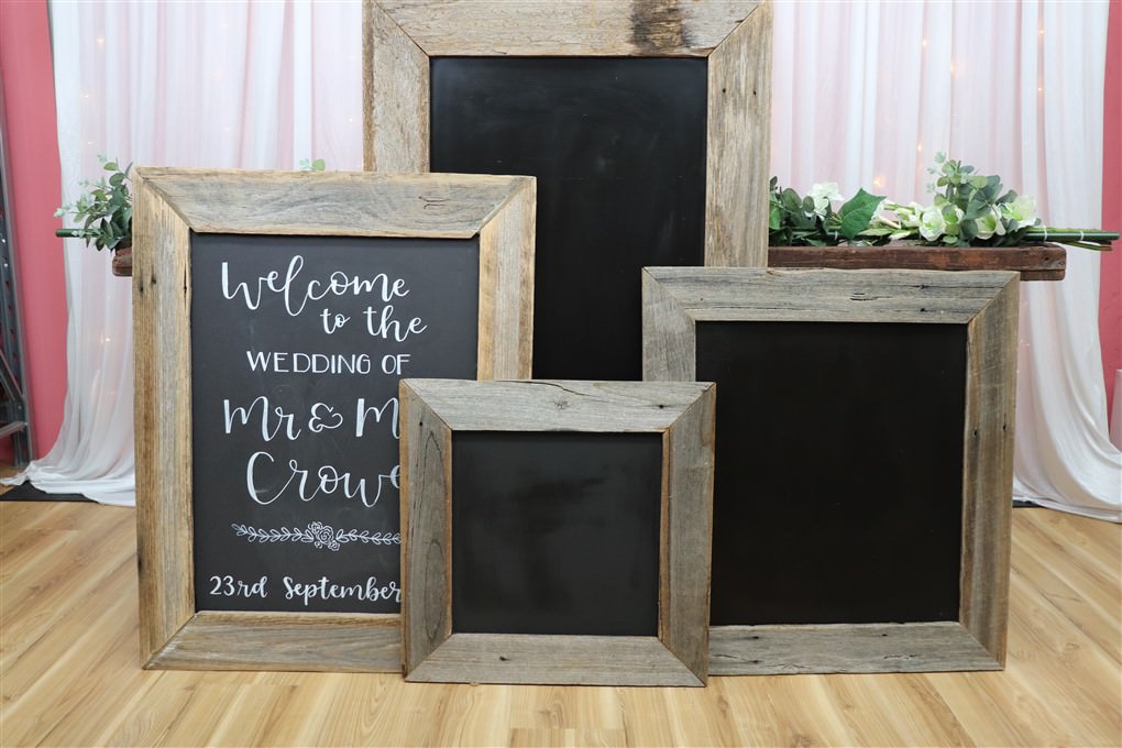 Small Rustic Frame Blackboard - Country Charm Event Hire