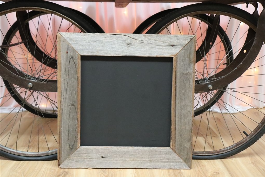 Small Rustic Frame Blackboard - Country Charm Event Hire