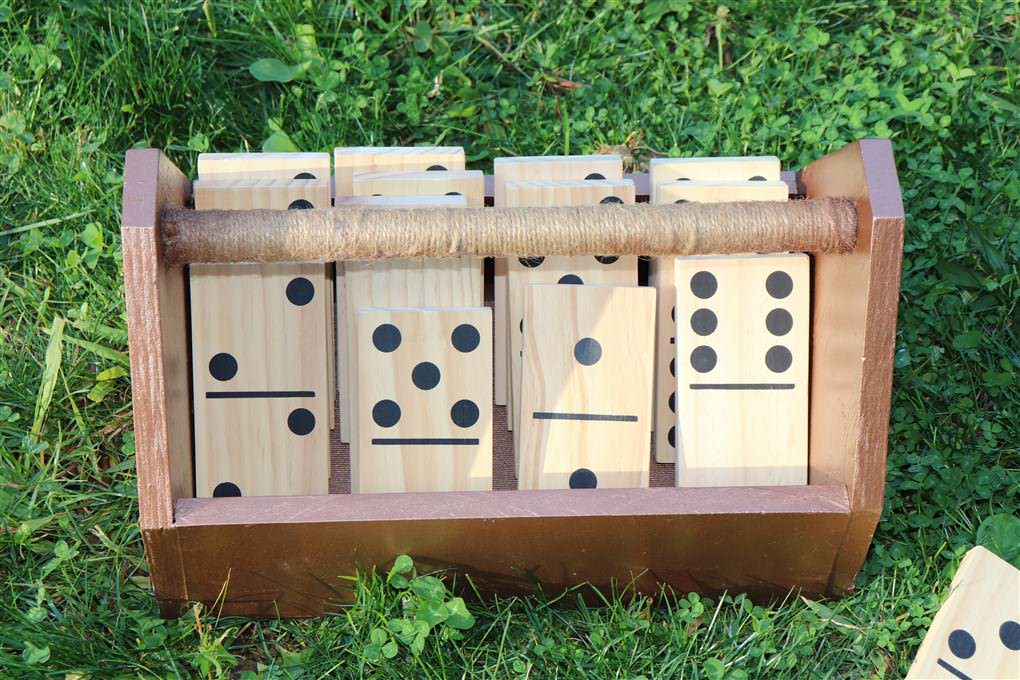 Giant Wooden Dominoes | Country Charm Event Hire