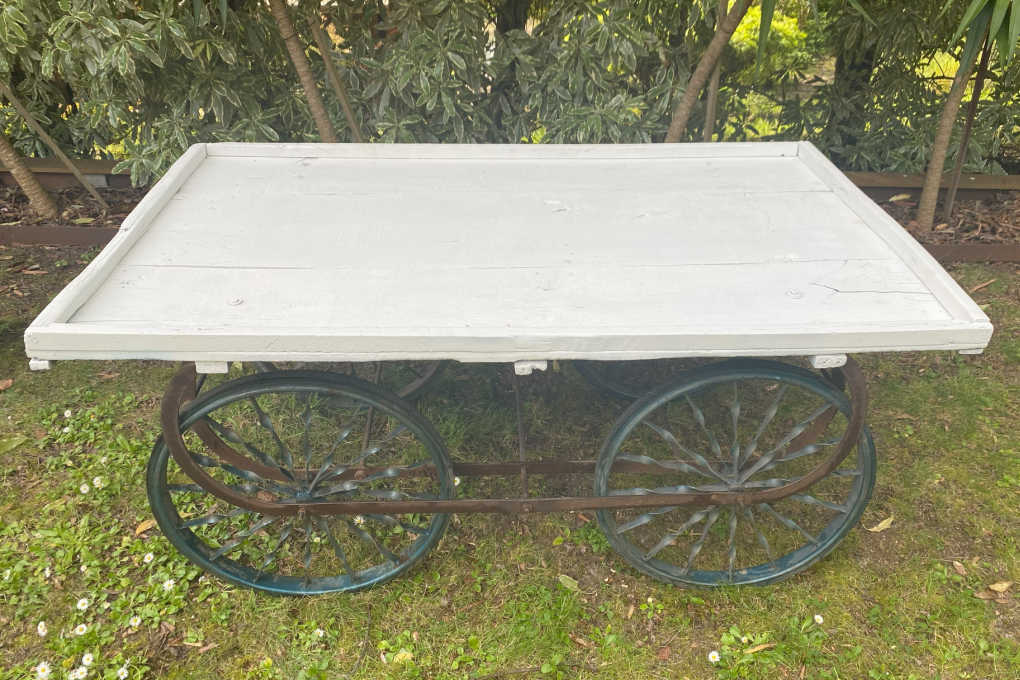 White Vintage Market Cart | Country Charm Event Hire