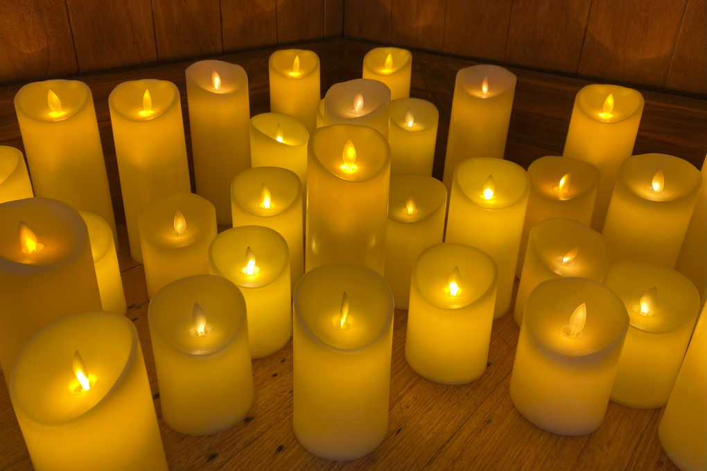Small LED Candle Package for Hire | Country Charm Event Hire