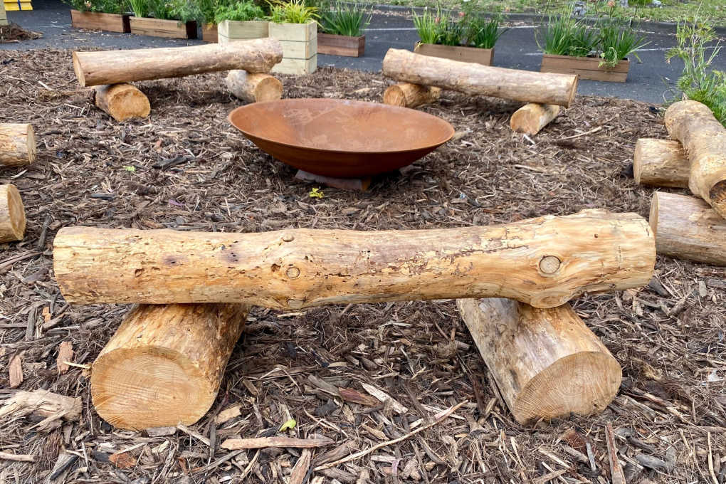 Log Bench Seats - Melbourne | Country Charm Event Hire