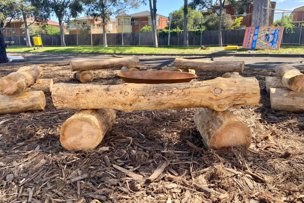 Log Bench Seats - Melbourne | Country Charm Event Hire