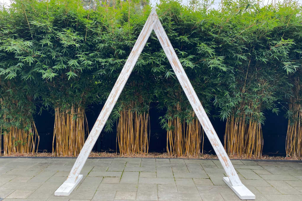 Whitewash Timber Arbour - Melbourne | Country Charm Event Hire