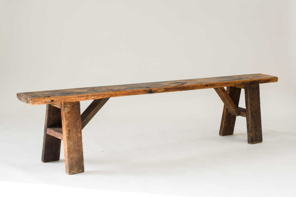 Rustic Timber Bench | Country Charm Event Hire