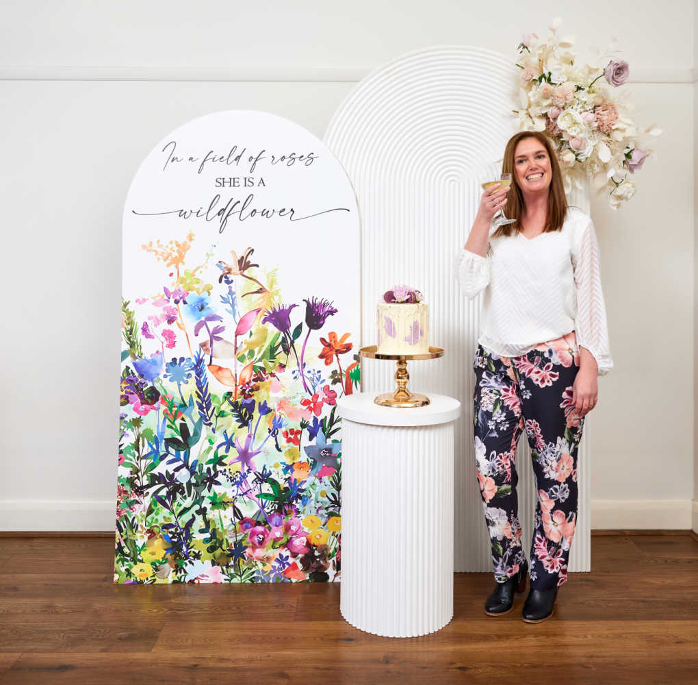 Wildflower Backdrop Set | Country Charm Event Hire