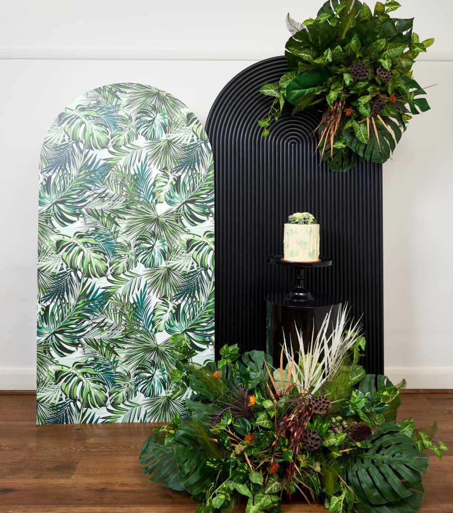 Tropical Jungle Backdrop Package | Country Charm Event Hire