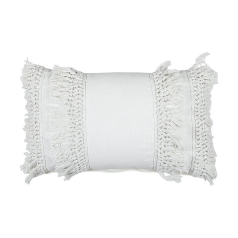 Boho Cream Rectangle Cushion | Country Charm Event Hire