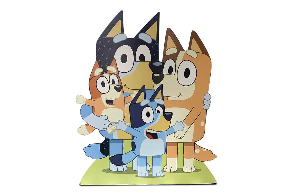 Bluey & Family Cutout | Kids Party Hire | Country Charm Event Hire