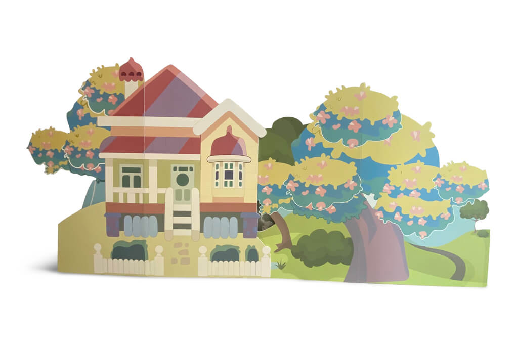 Bluey House Backdrop Set | Country Charm Event Hire
